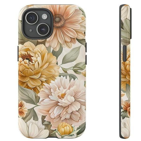 Earthy Botanical Glow Phone Case Soft Floral Pattern for iPhone 17 to ...