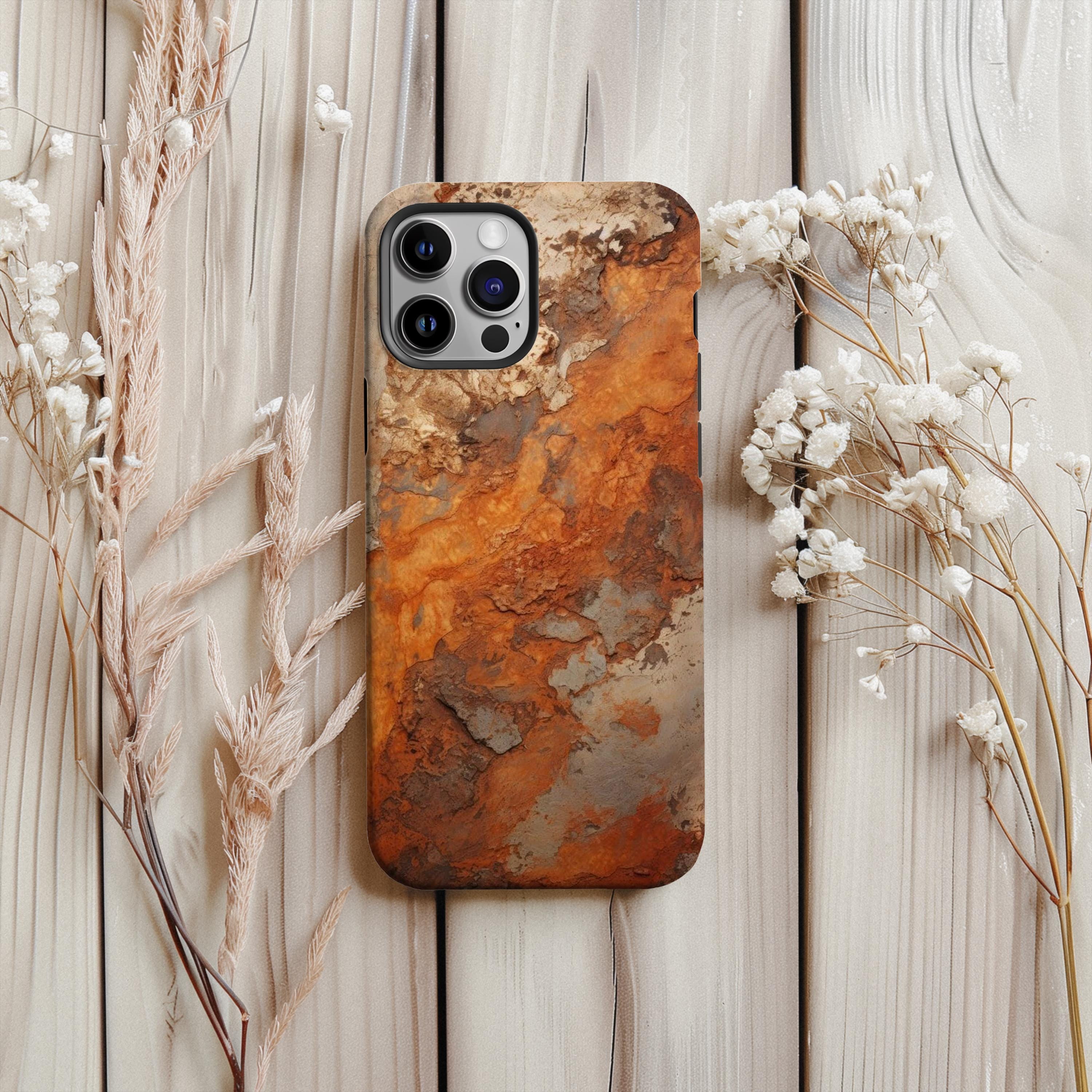 Earthy Terrain Art Phone Case Brown Abstract Style iPhone 17 16 15 14 ...