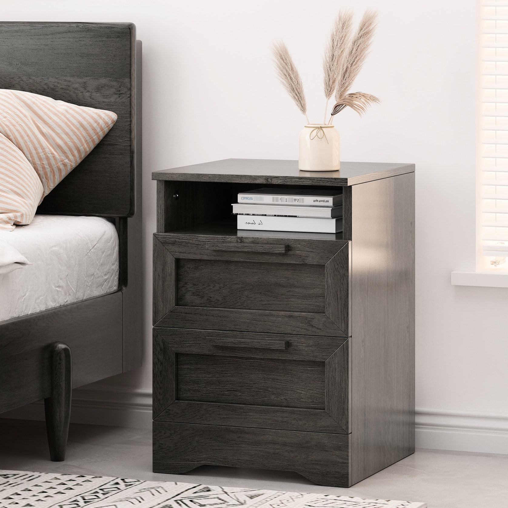 Earthy Texture and Two - Drawer Setup - Upgrade Bedroom Comfort with ...