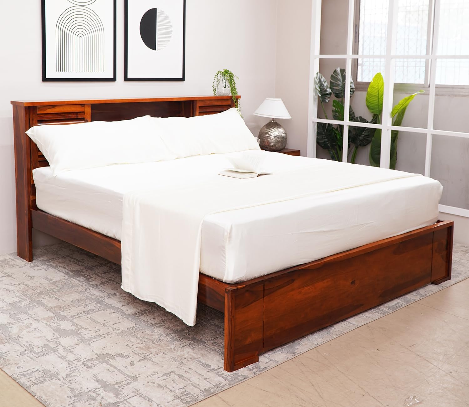 Earthy Threads Queen Sheet Set - 100% Organic Bamboo 4 Piece Set ...