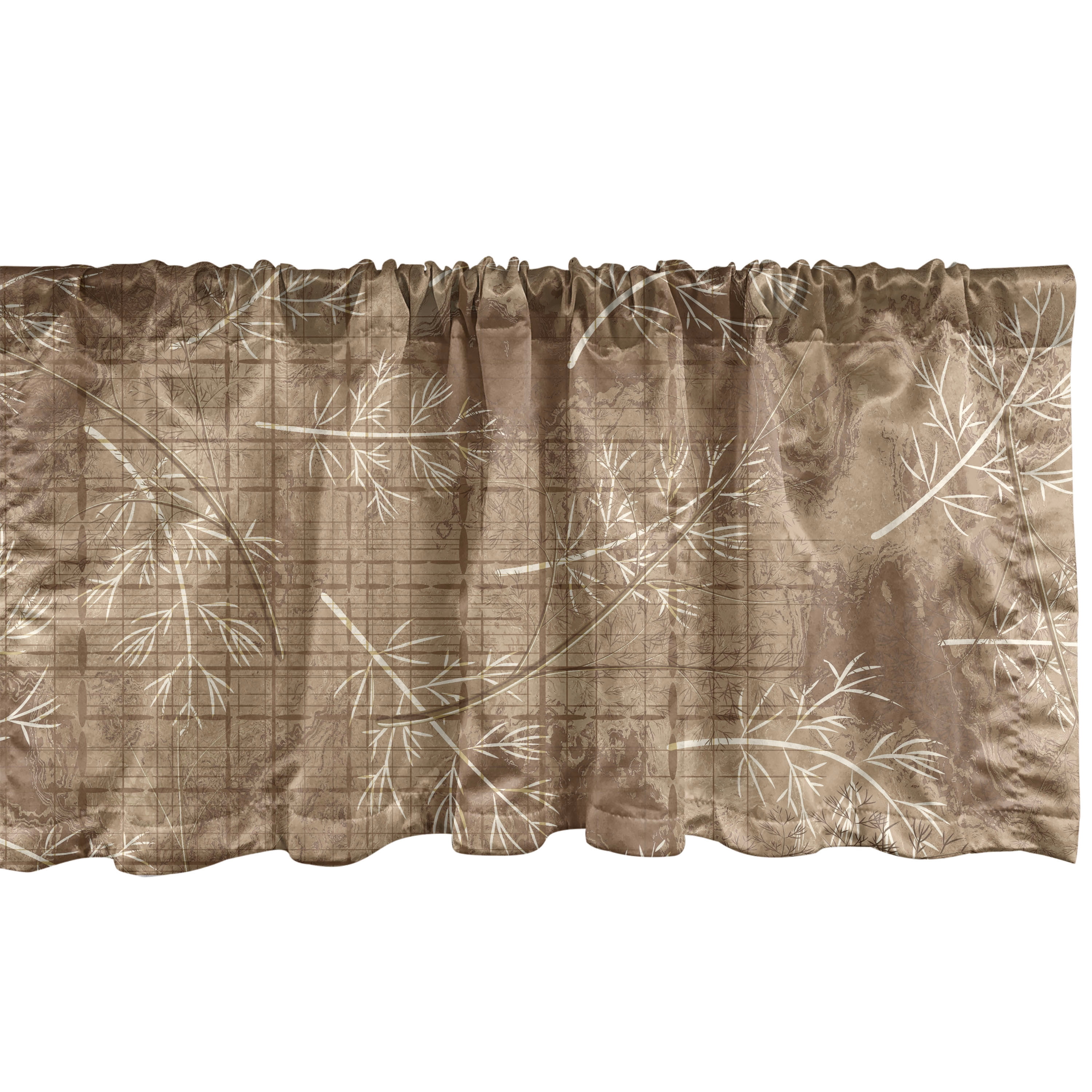 Earthy Tones Window Valance, Minimal Nature Art Inspired Branches on ...