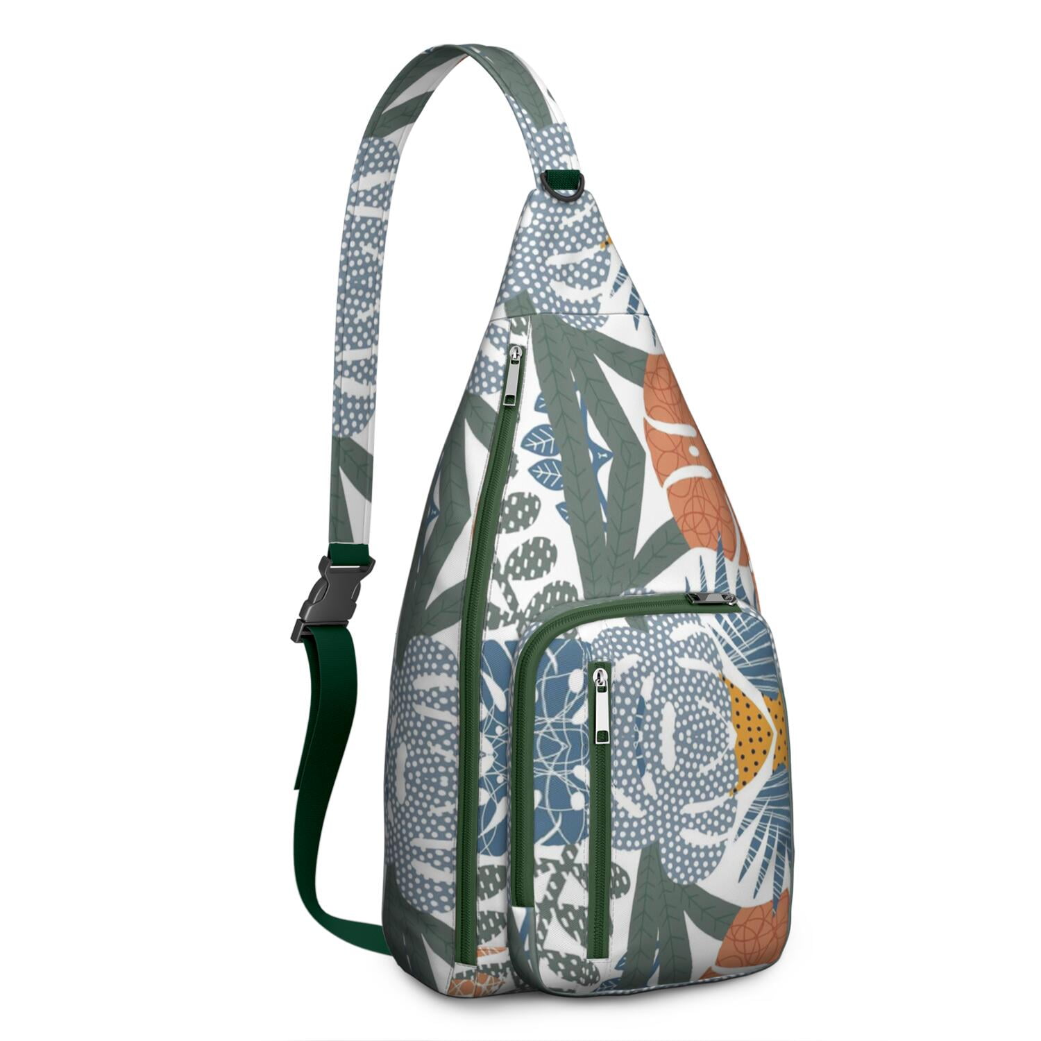 Earthy Tribal Sling Backpack – Rustic Aesthetic Shoulder Bag, Multi ...