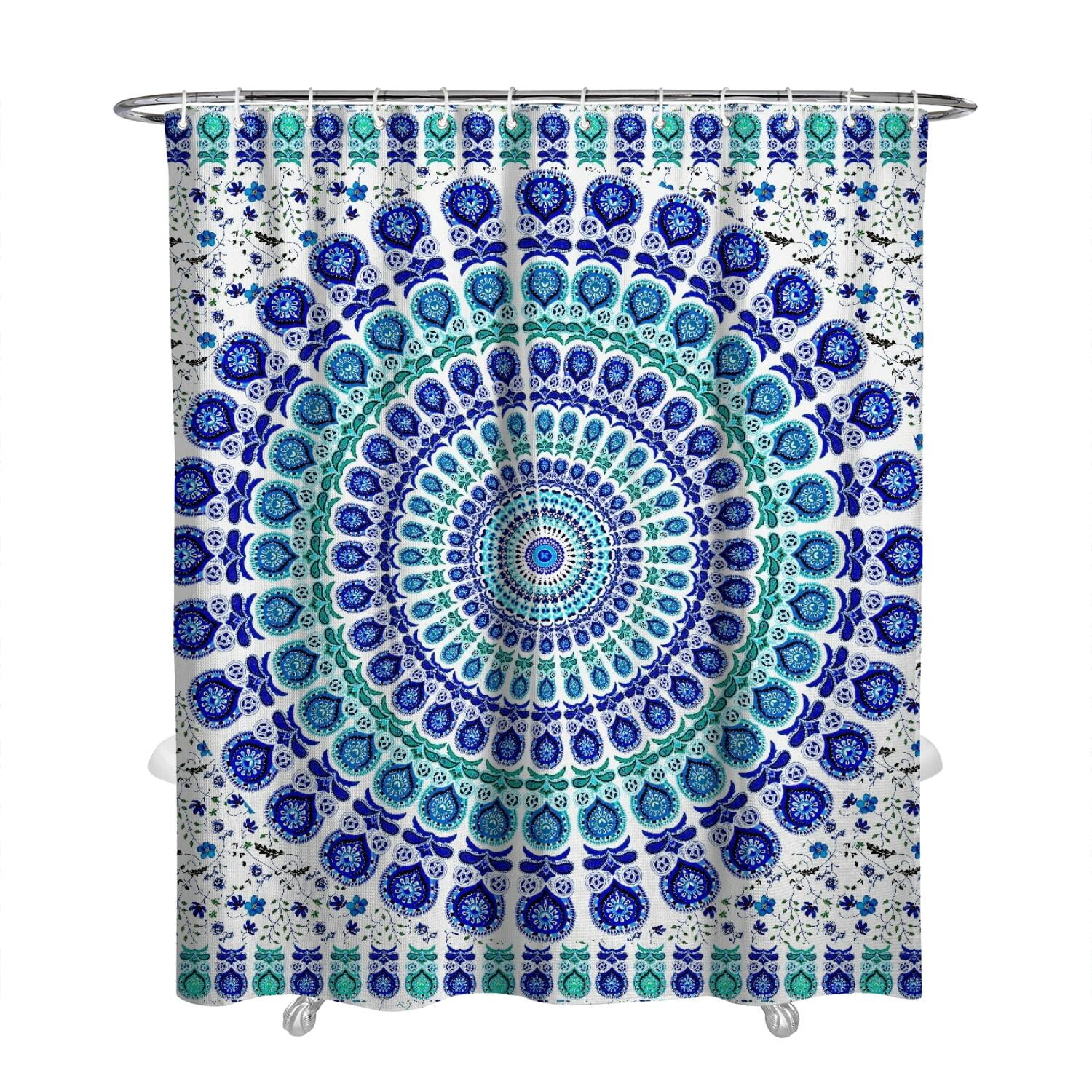 Earthy Tribal Style Shower Curtain 72x84 Inches Quick-Drying Polyester ...