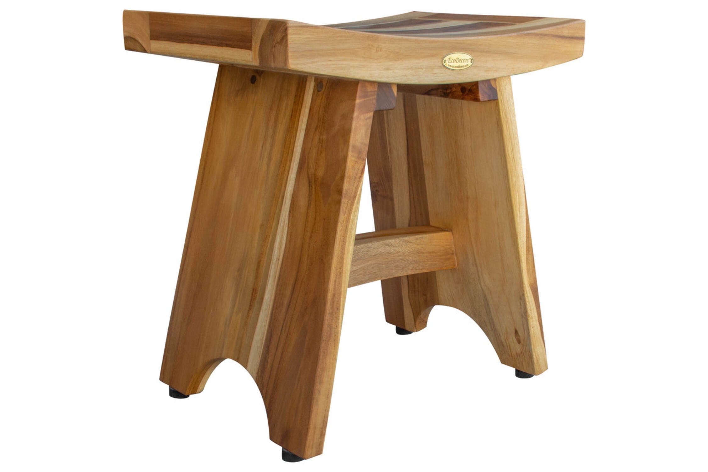 EarthyTeak Serenity 18 in. Eastern Style Shower Stool - New (hd ...