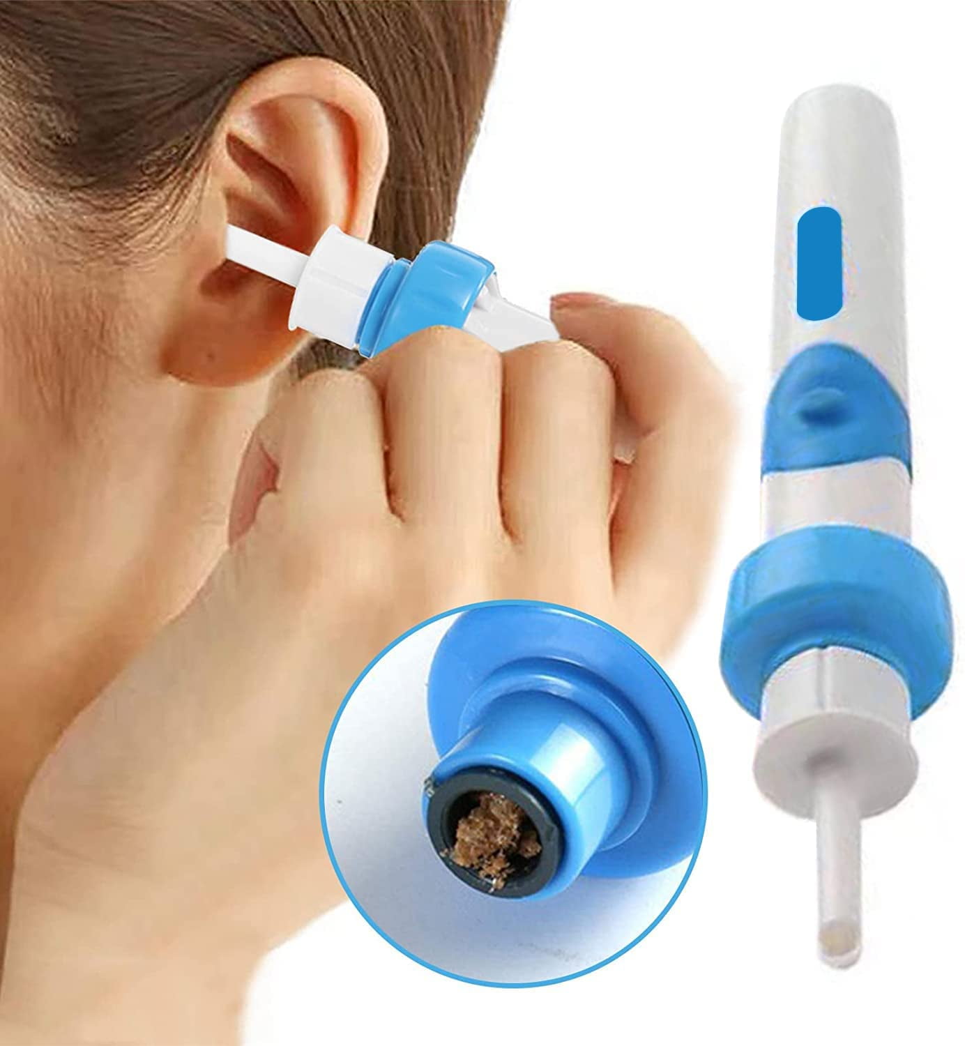 Earwax Removal Kit, Ear Cleaner, Portable Automatic Electric Vacuum Ear ...
