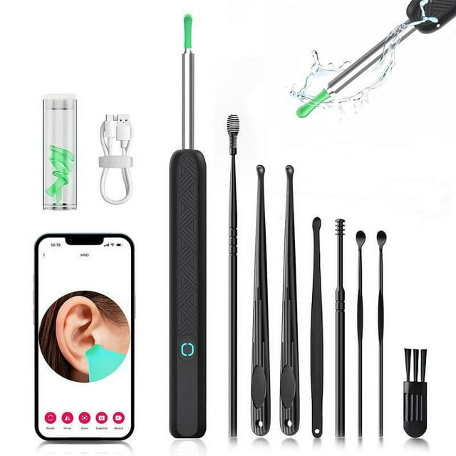 Earwax Removal Tool Set with Camera - Portable 360° Wide Angle Ear ...