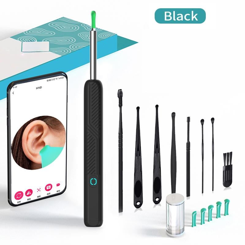 Earwax Removal Tool Set with Camera - Portable 360° Wide Angle Ear ...