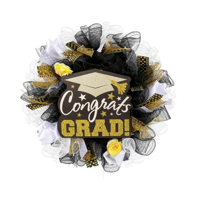 Easdesey 1PC Graduation Wreath 20in Graduation Decorations 2025, Door ...