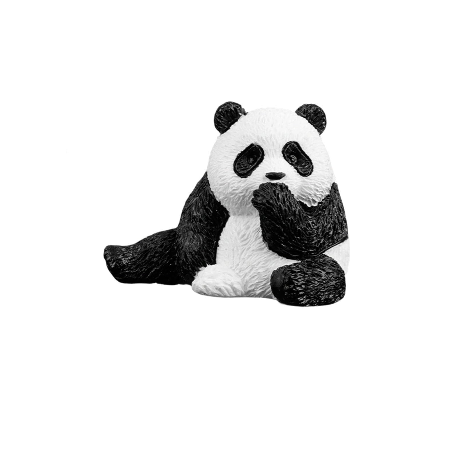 Easdesey Miniature Panda Statues 1.2inch Miniature Resin Panda The Cute ...