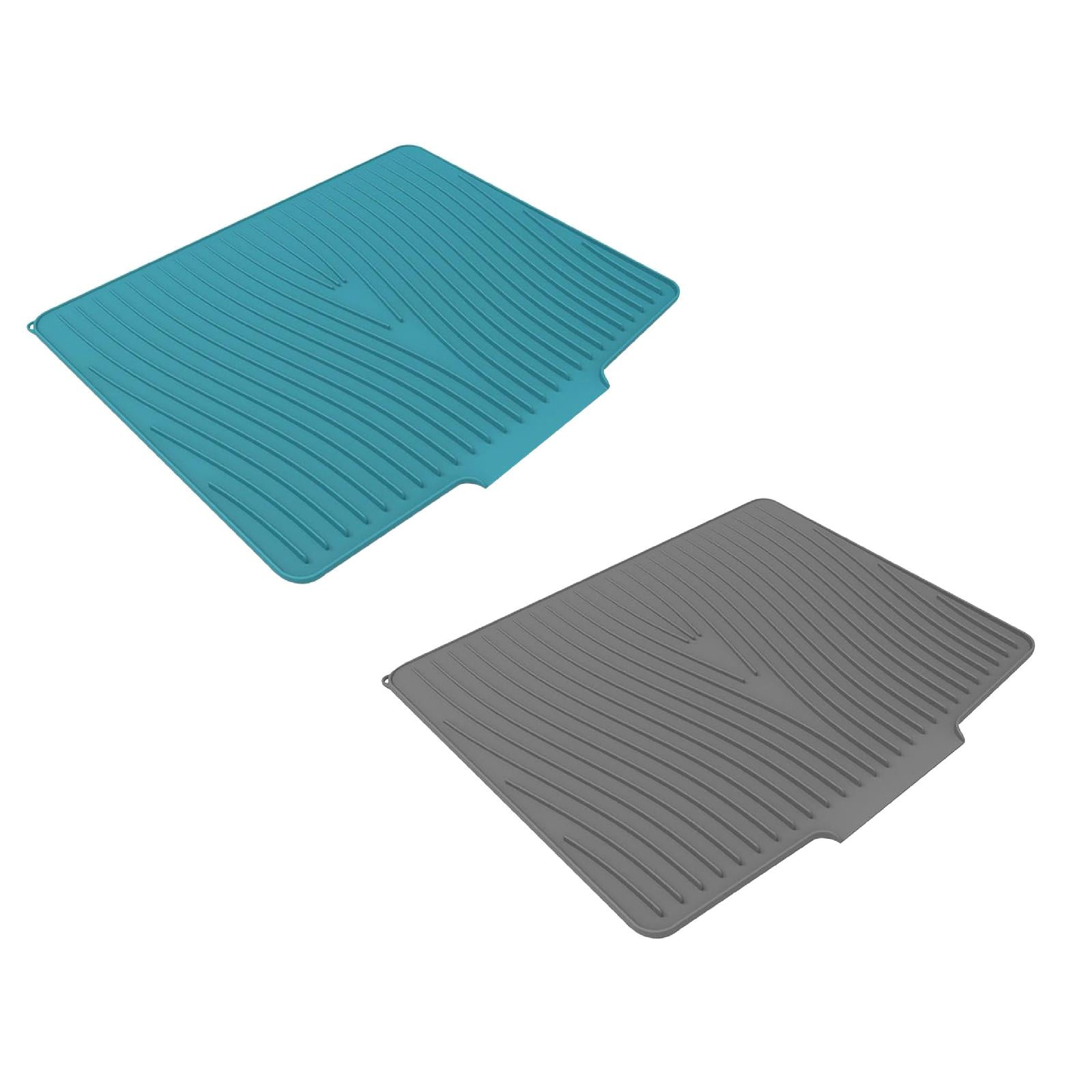 Easdesey Upgrade Silicone Dish Drying Mat For Kitchen Counter Extra ...