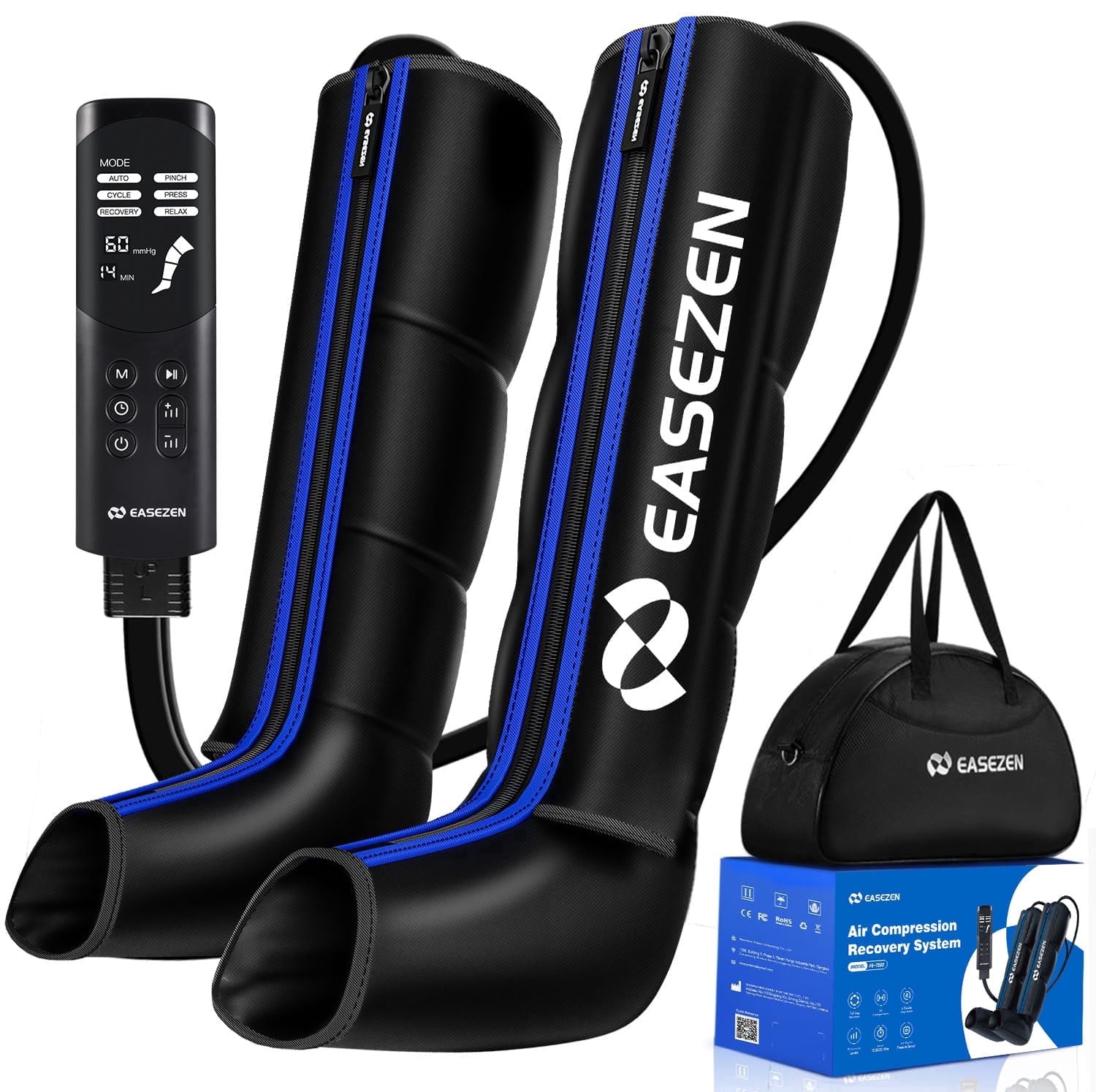 Leg Massager Air Compression Leg Relaxation System, Calf Thigh Foot ...