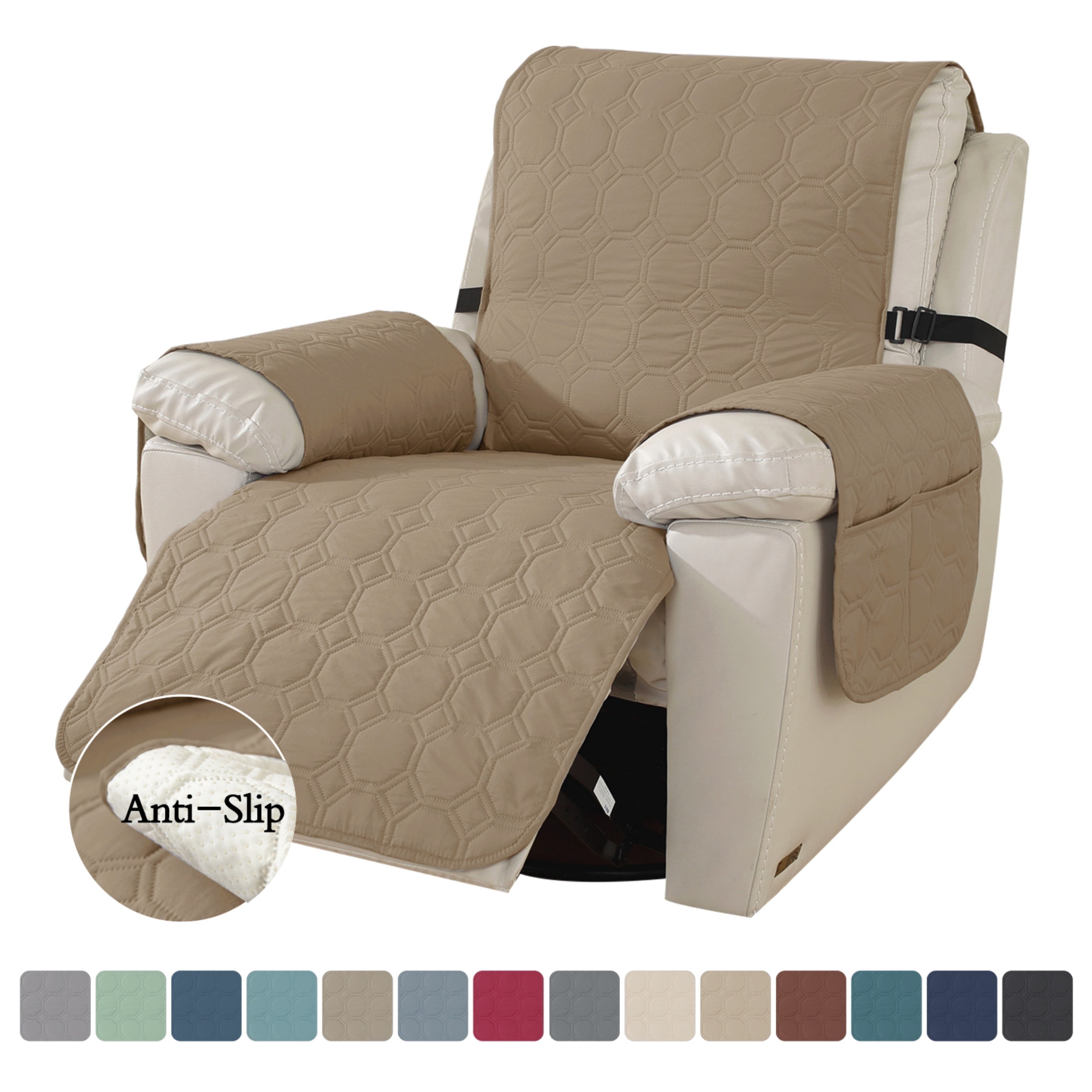 Lavish Cover 100% Waterproof Recliner Chair Cover, 1 Piece Non-Slip ...