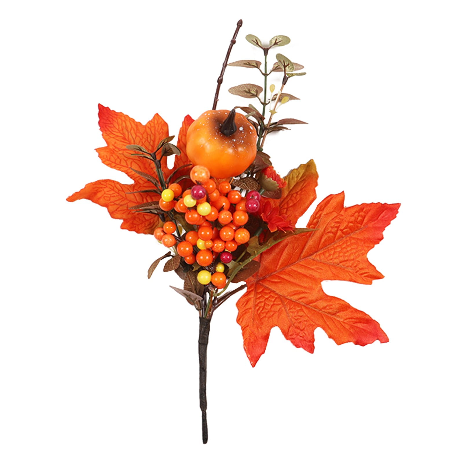 Easeky Artificial Eucalyptus And Maple Leaf Cuttings, Fall Thanksgiving ...