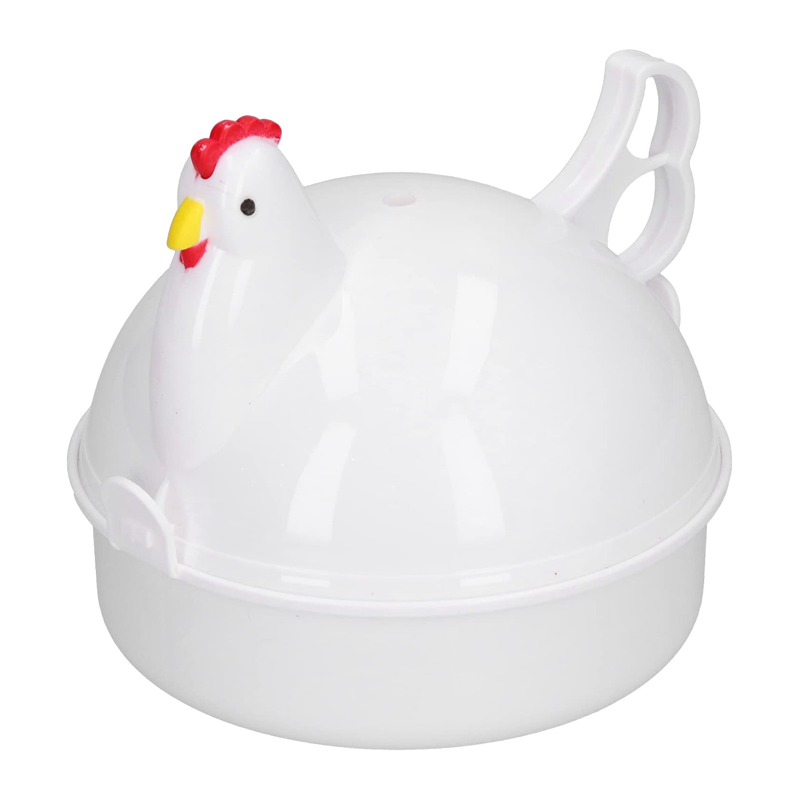 Easeky Chicken Shaped Microwave Egg Cooker 4 Egg Capacity Boiler, Rapid Time-Saving Breakfast ...