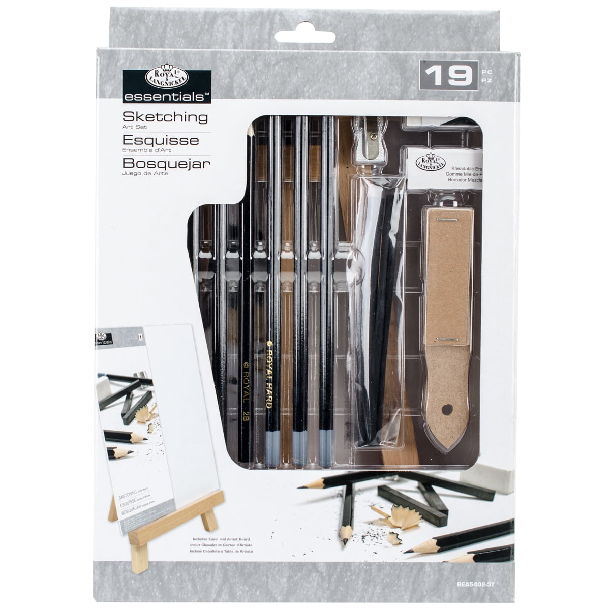 Royal & Langnickel Sketching A-Frame Easel Art Set - 19pc - Walmart.com