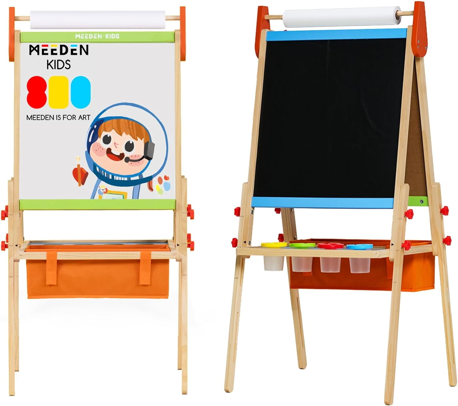Easel for Kids, Double-Sided All-in-one Wooden Art Easel, Kids Art ...