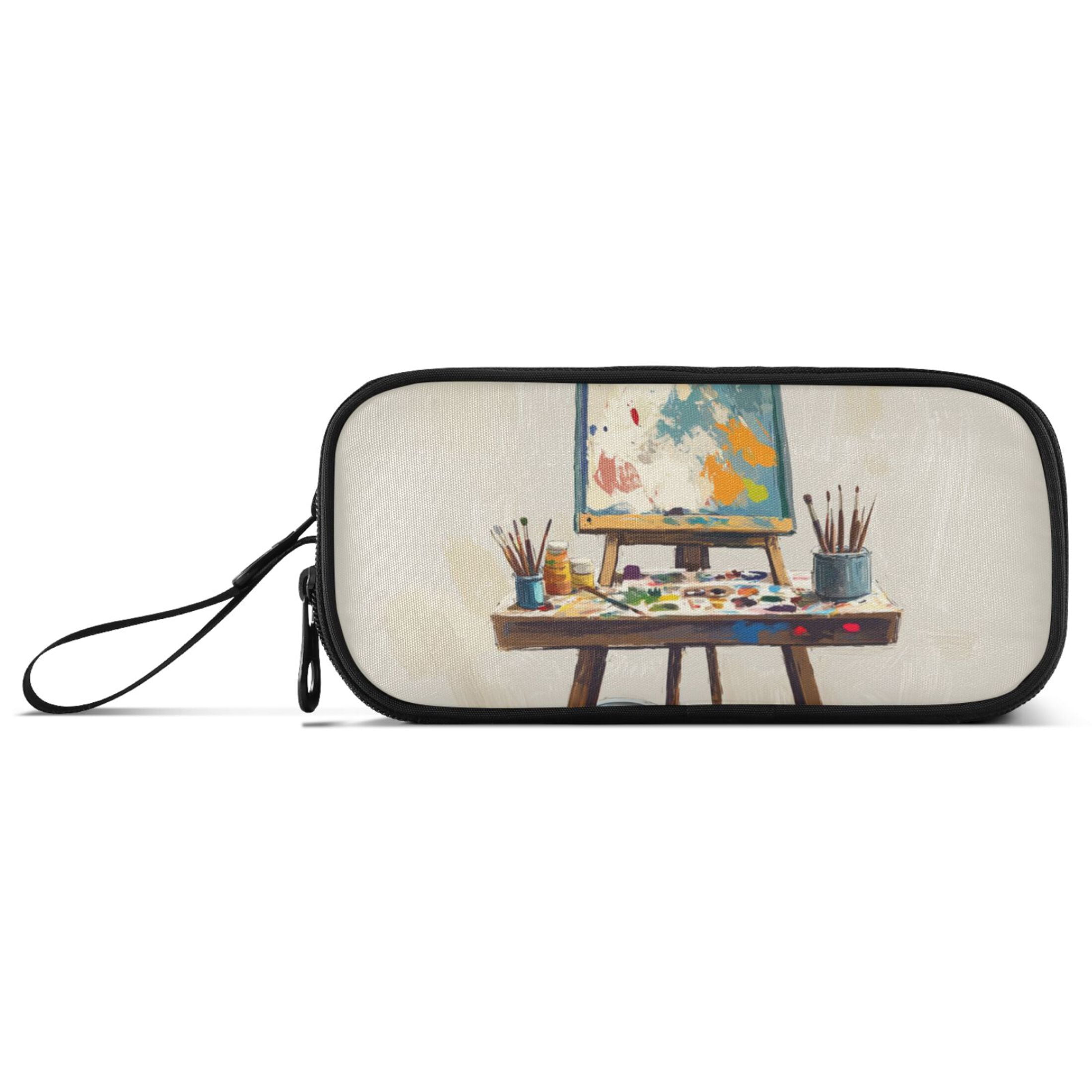 Easel Palette Brushes Pencil Case Stationary Holder Pen Bag Pencil ...