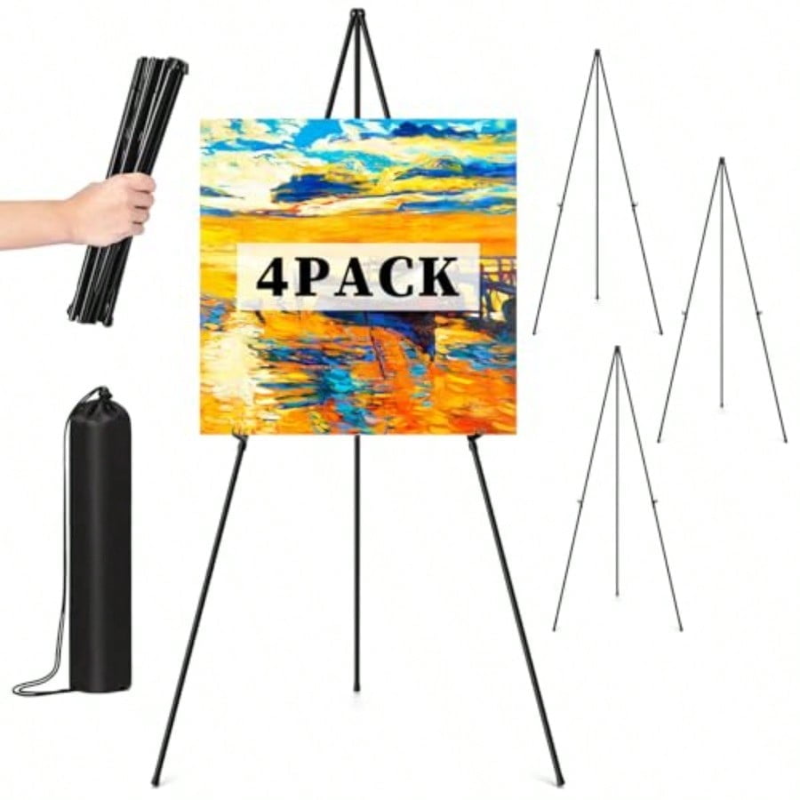 Easel Stand for Sign 63 Portable Easels Stand for Display Lightweight ...