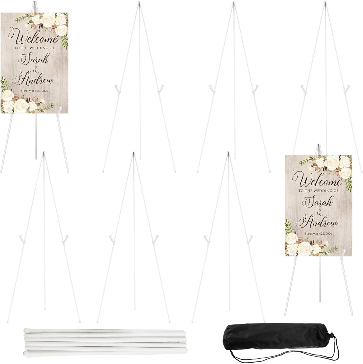 Easel Stand for Sign 65 Inches, Adjustable Poster Stands for Display ...