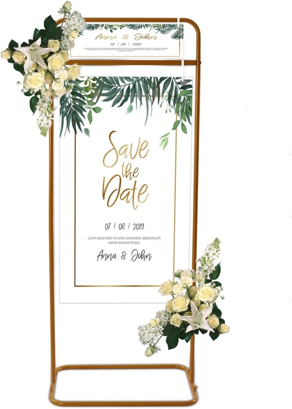 Easel Stand for Wedding Sign Holder Metal Welcome Poster Stands Wedding ...