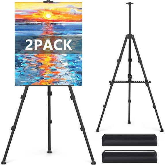 Easel Stand for Sign, 66" Easels Stand for Painting Heavy Duty ...
