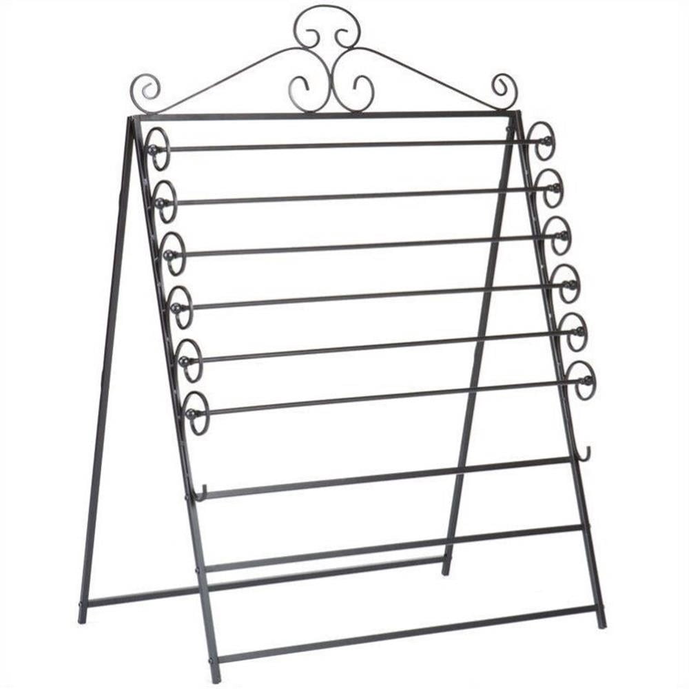 Southern Enterprises Easel/Wall Mount Craft Storage Rack Black-Material ...