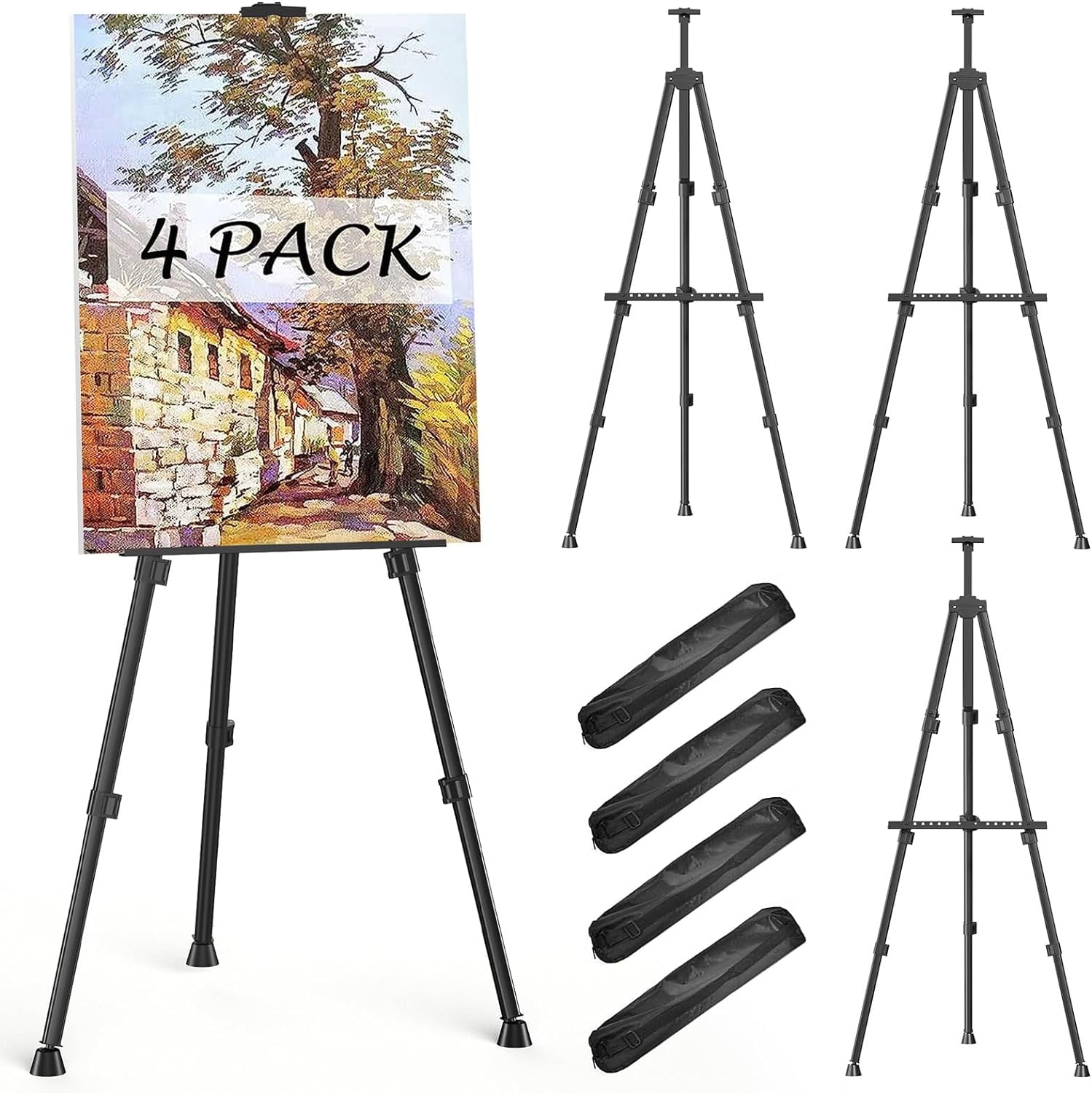 Easels for Painting Canvas, PIYING 66" Art Easel for Drawing, Portable ...