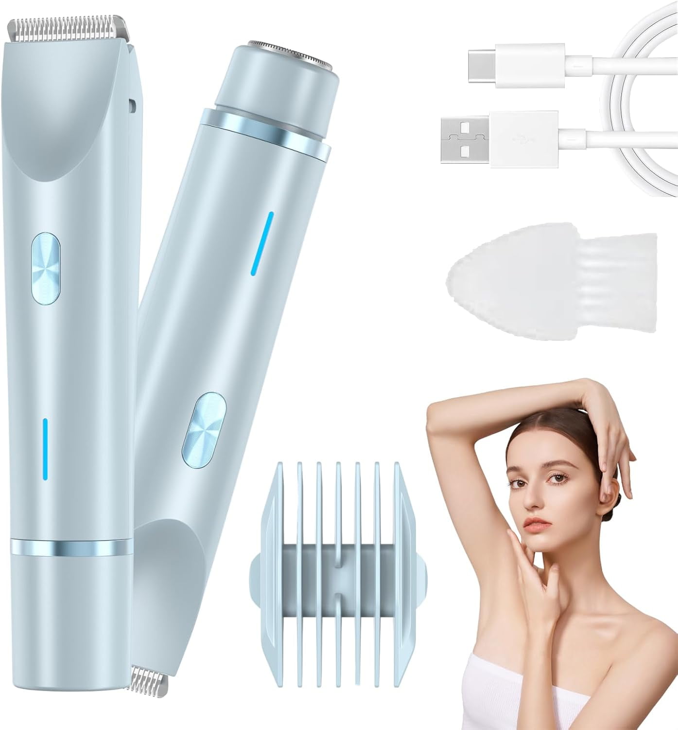 Easepicks Shaver, 2025 New Comfort 2 in 1 Electric Lady Razor - Ipx7 ...