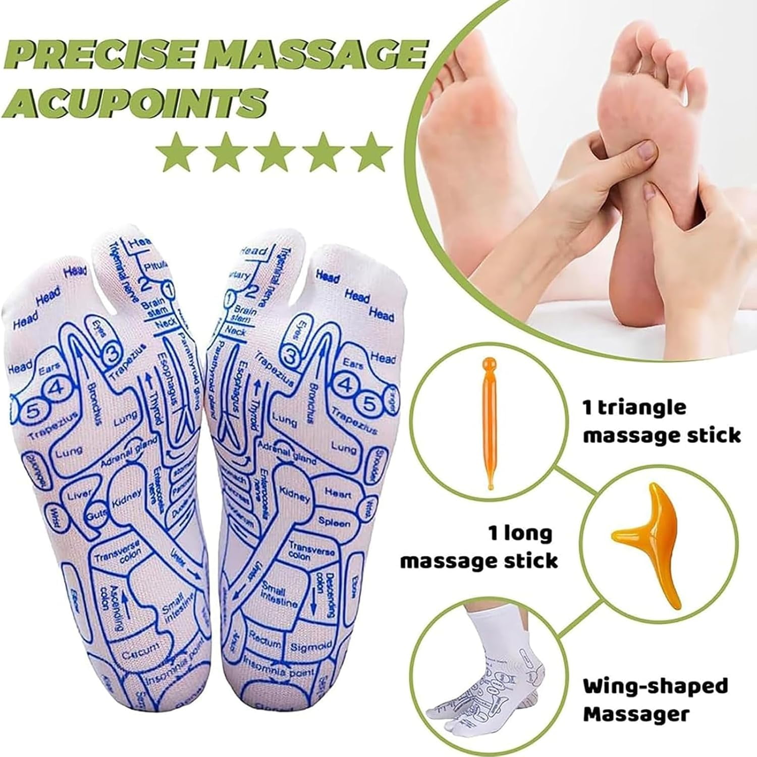 Easerelief Socks, Ease Relief Socks Women, Reflexology Socks with Tools ...