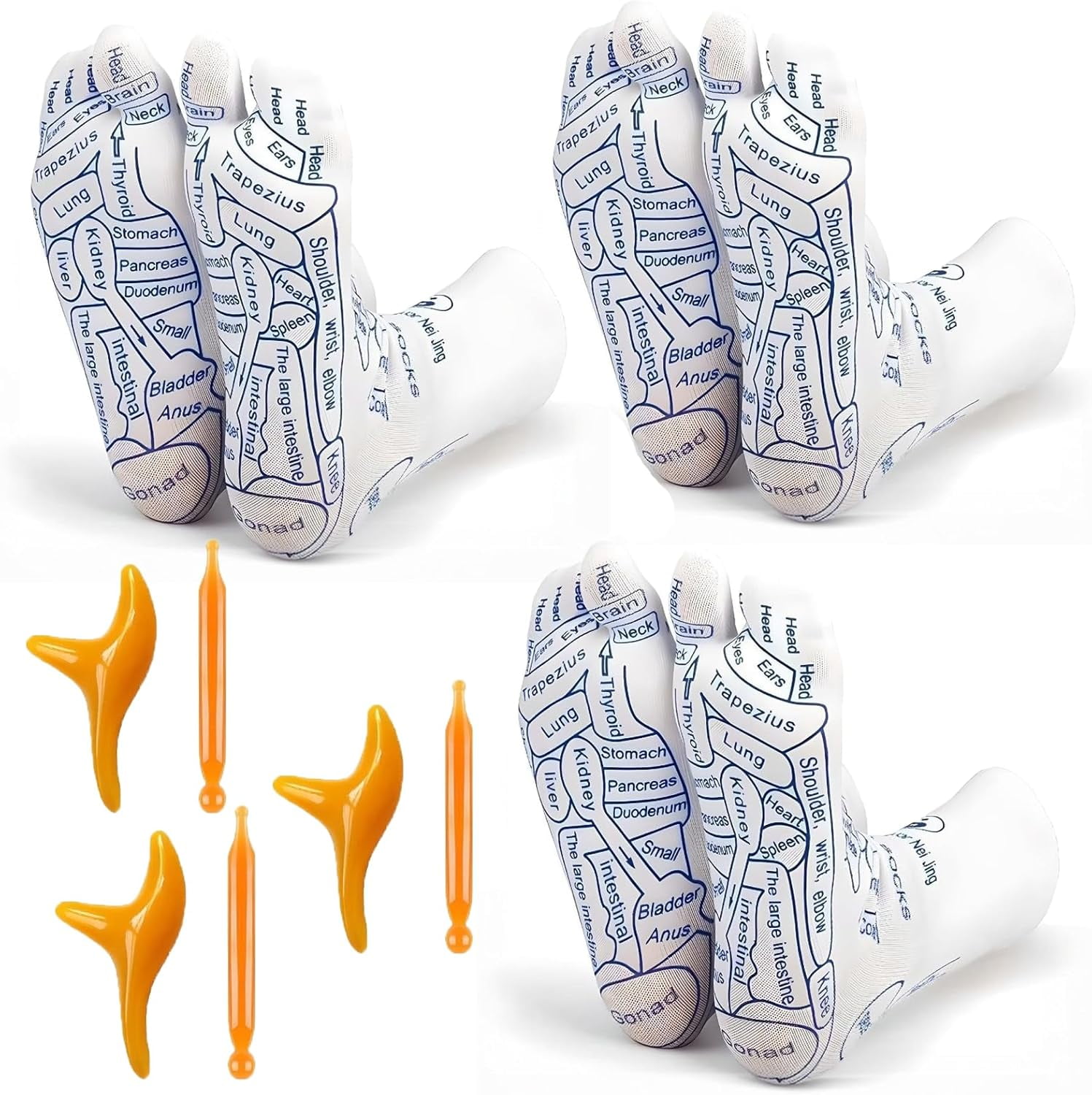 Easerelief Socks, Ease Relief Socks Women, Reflexology Socks with Tools ...