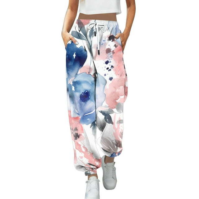 Eashery Linen Pants for Women Stretchy Wide Leg Comfortable Straight ...