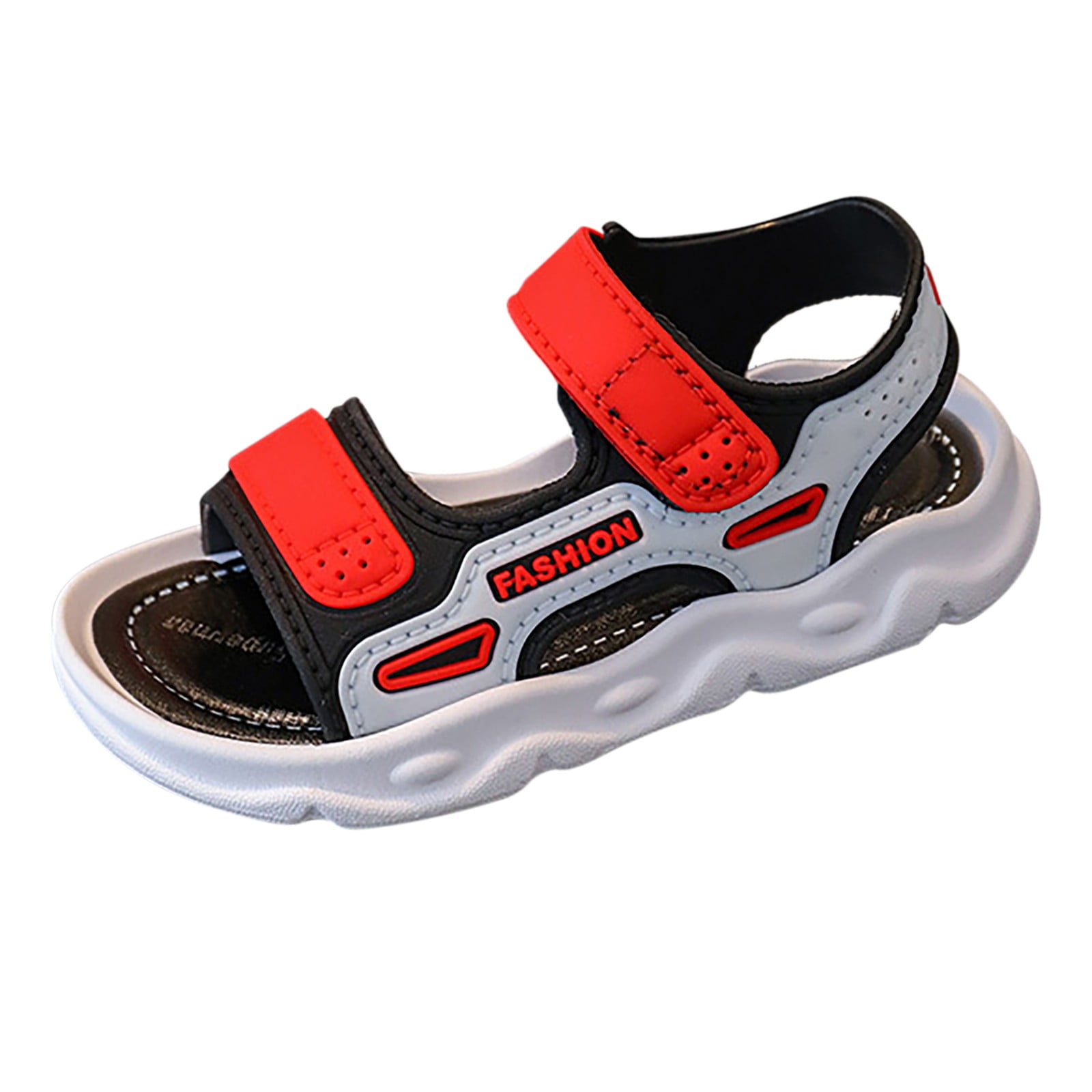 Eashery Little Boy Open-toe Summer Toddler Sandals Boys Red 30 ...