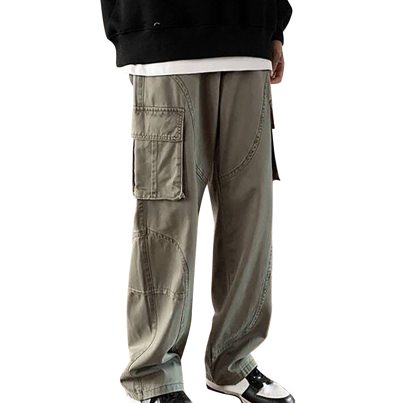 Eashery Mens Cargo Pants Camo Cargo Work Pants Trousers Outdoor ...