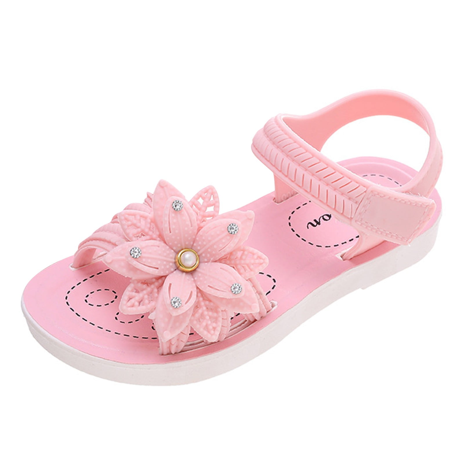 Eashery Sandals for Girl Toddlers Light-up Solid Toddler Sandals Boy ...