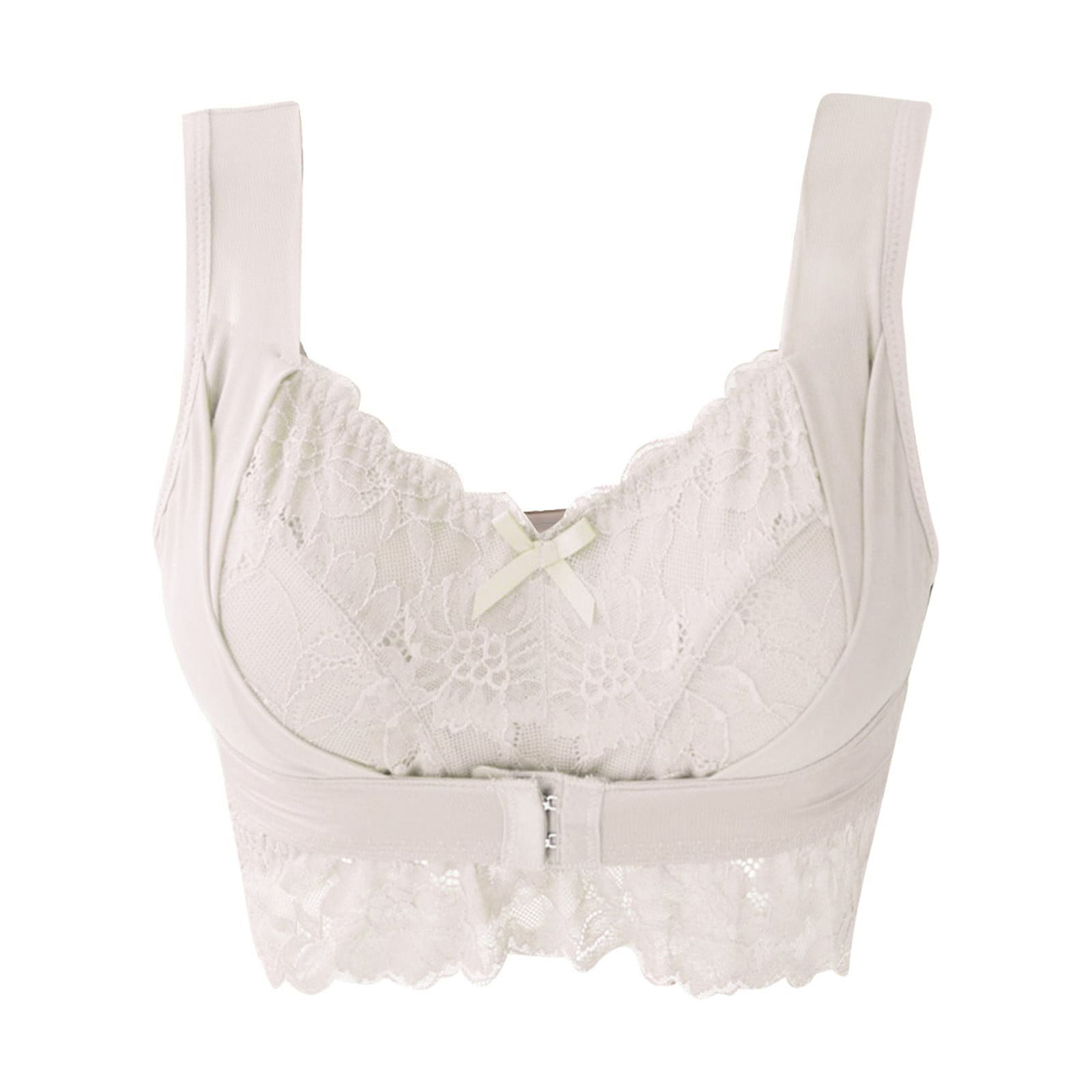 Eashery Womenâ s Lace Underwire Bra Backless Bra Embroidery Floral Push ...