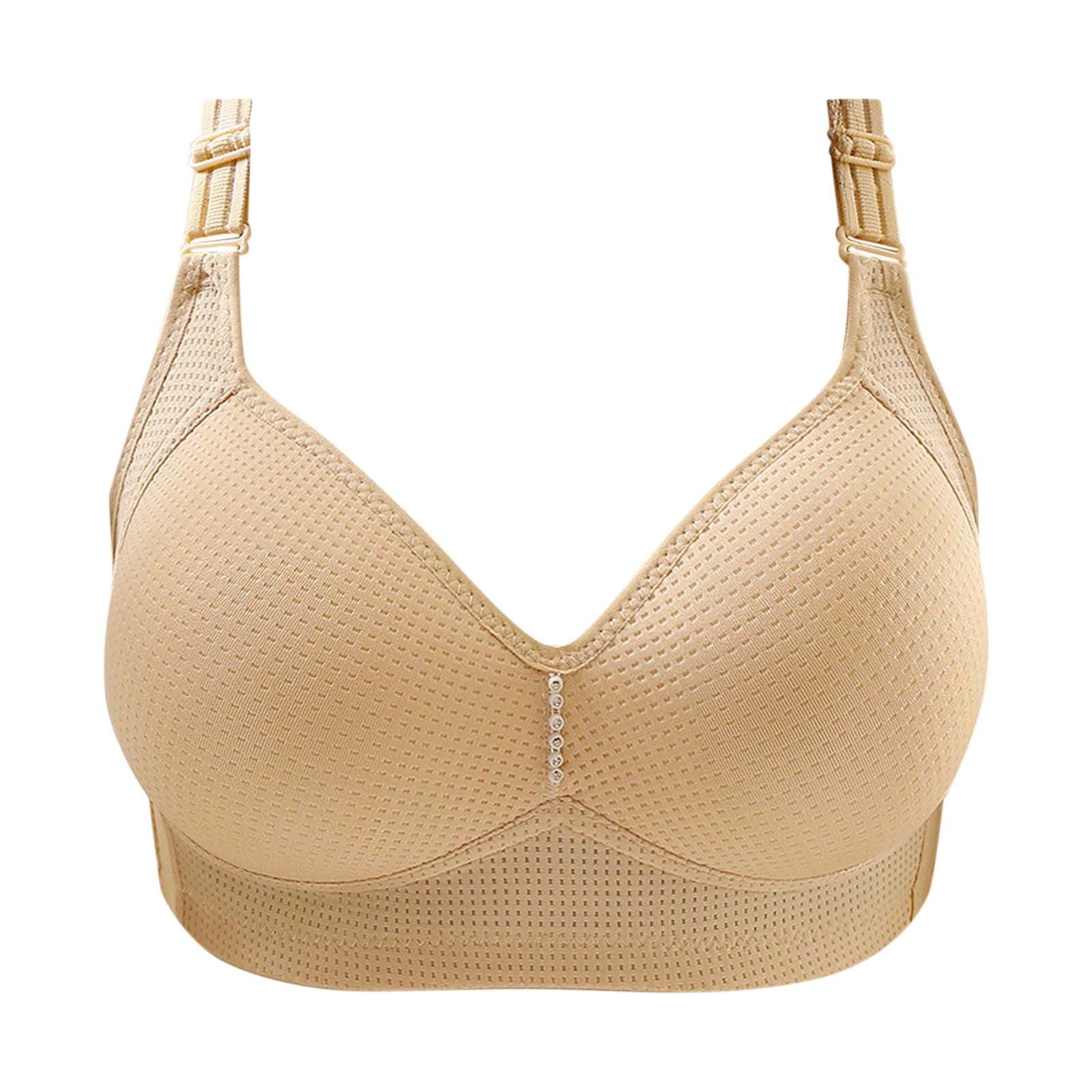 Eashery Women's Smoothing Bra Cotton Bra Beige M - Walmart.com