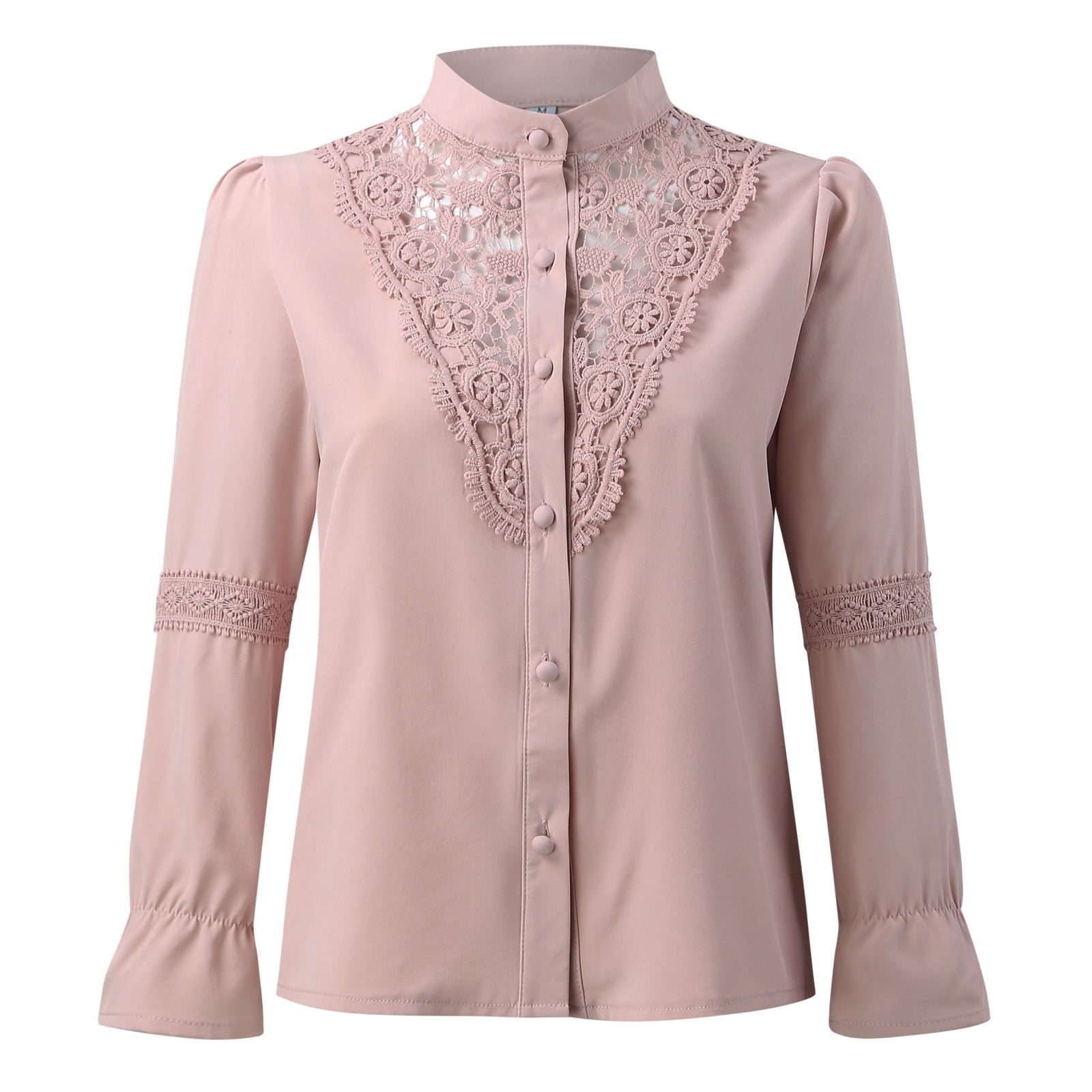 Eashery Womens Casual Tops Cotton Button Down Shirt Casual Long Sleeve ...