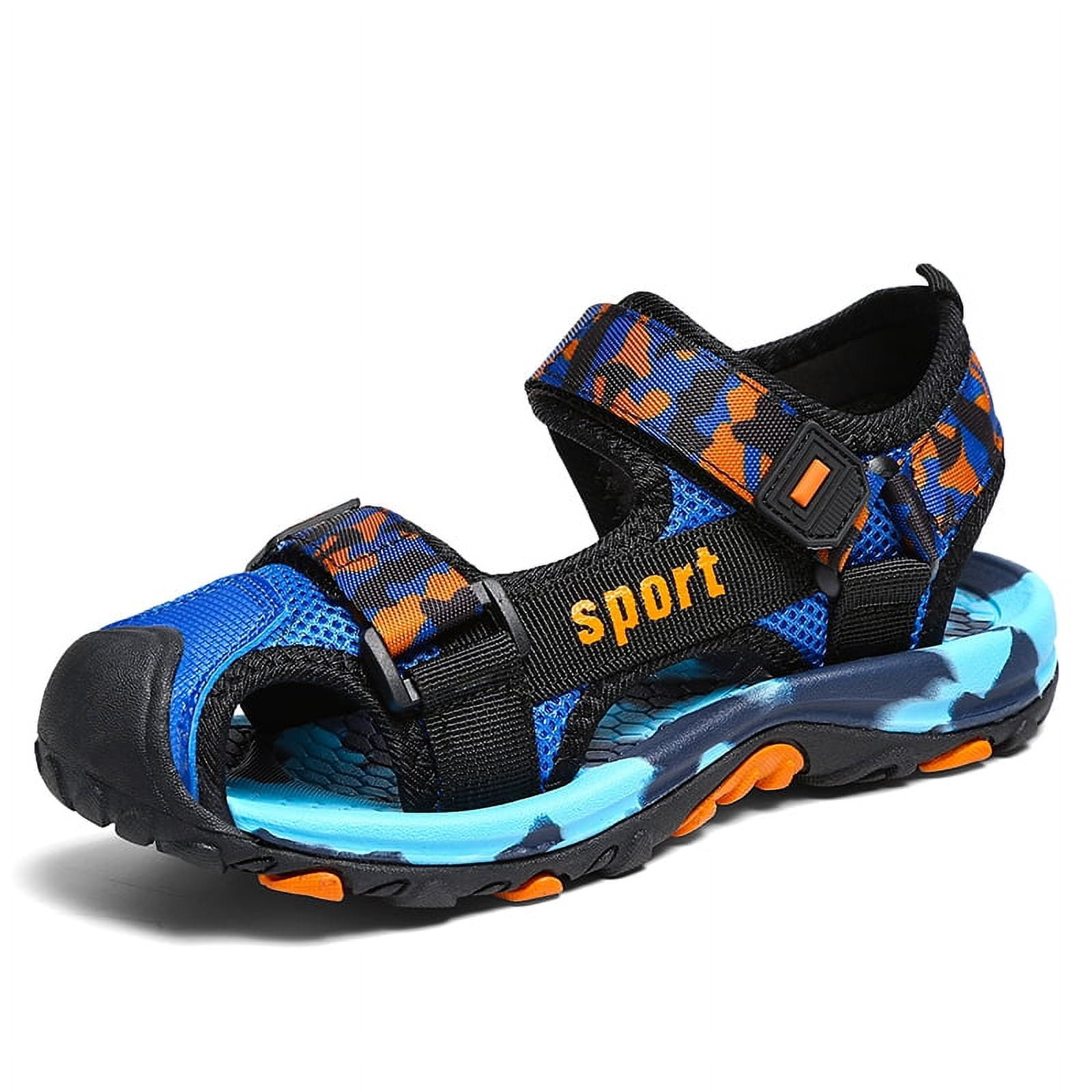 Eashi Boys'Sandal Camouflage Closed-Toe Sports Sandals Size 1 Little ...