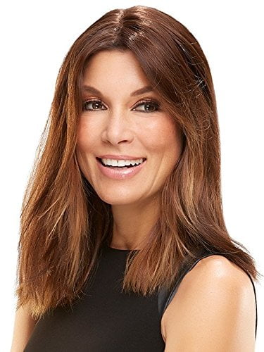 EasiPart 18 Inch Long Heat Friendly Womens Topper Monofilament Base ...