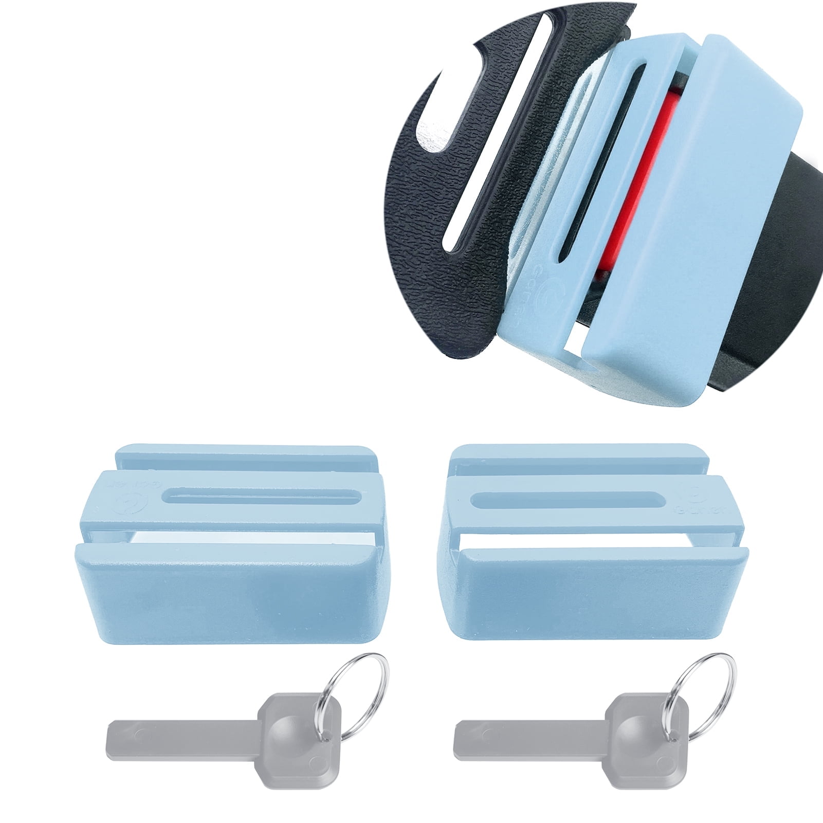 Easicozi Seatbelt Buckle Guard, Stop Accidental Unbuckling,Blue, Pack ...