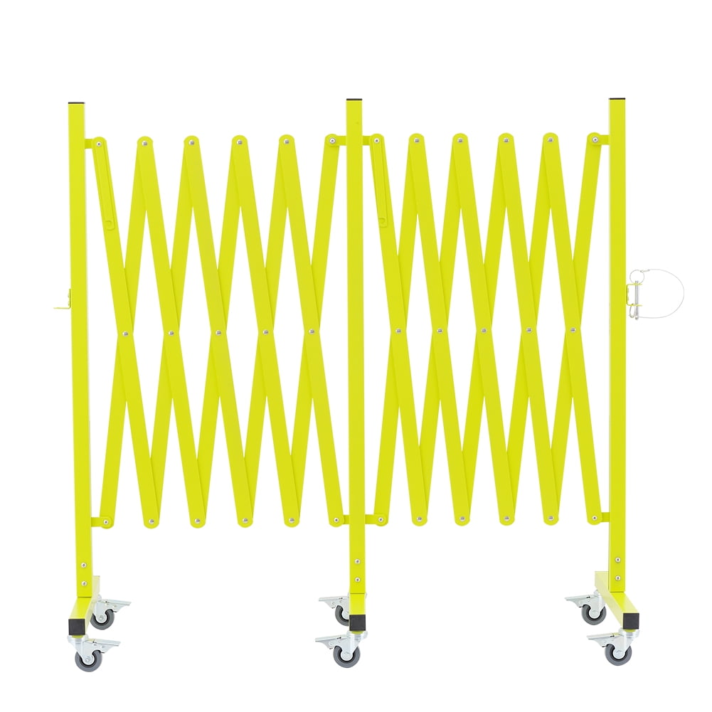 Easily Assembled Expandable Metal Barricade, 16 FT, Matte Yellow ...
