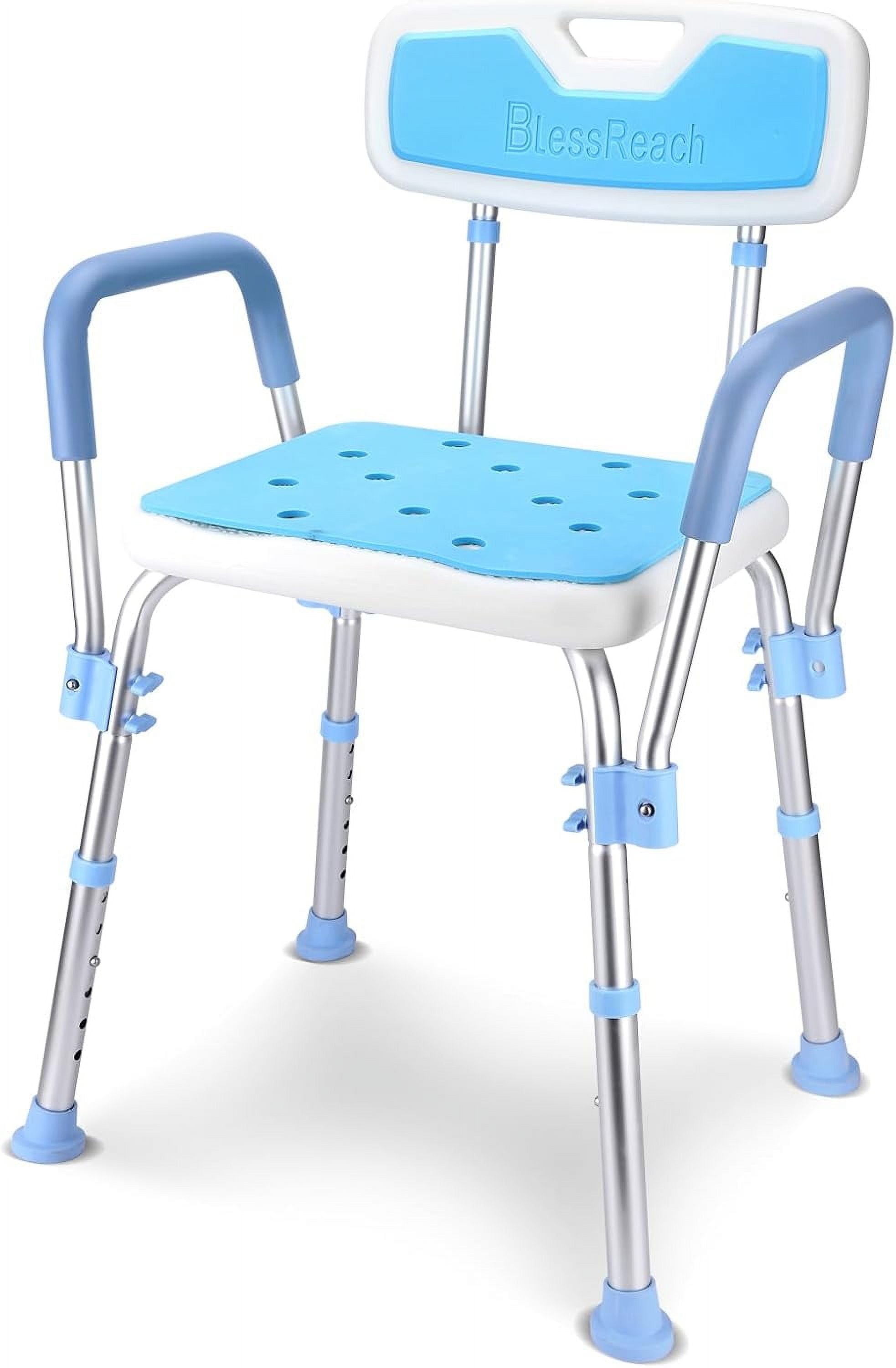 Easily Assembled Portable Shower Chair Seat, Adjustable Shower Bench ...
