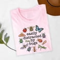 Easily Distracted By Bugs Shirt, Insect Lover Entomology Graphic Tee ...