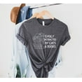 Easily Distracted By Cats And Books Shirt, Book Lover Gift, Funny Cat ...