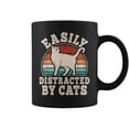Easily Distracted By Cats Retro Cat Lover Women Coffee Mugs - Walmart.com