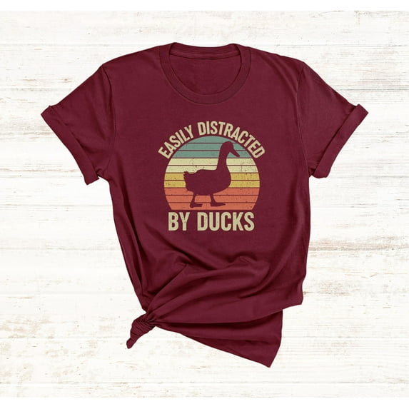 Easily Distracted By Ducks, Animal Shirt, Duck Mom, Animal Lover, Funny ...