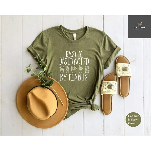Easily Distracted By Plants Shirt, Plant Love Shirt, Plant Lover Gift ...
