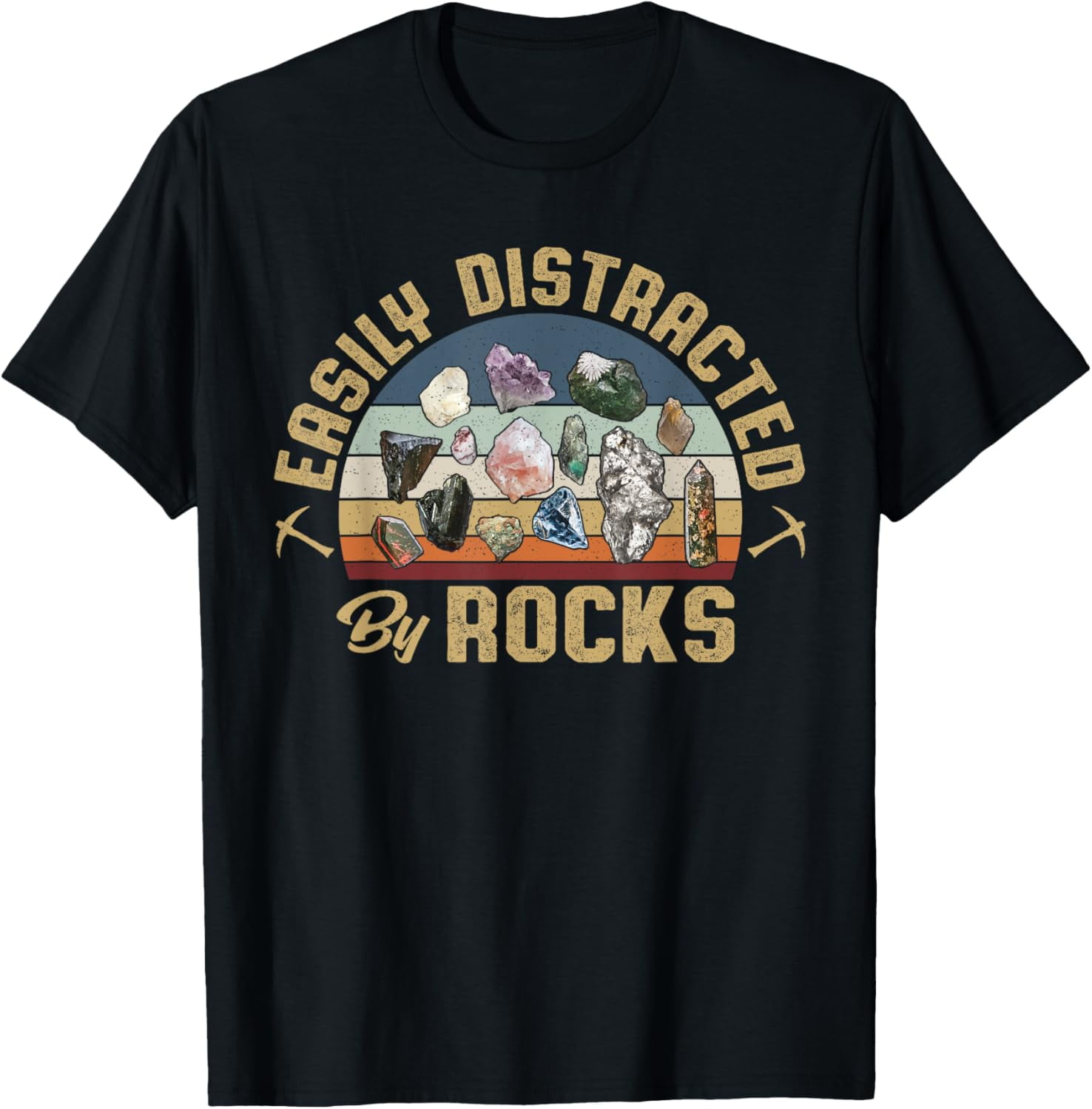 Easily Distracted By Rocks Collecting Rocks Geology T-Shirt - Walmart.com