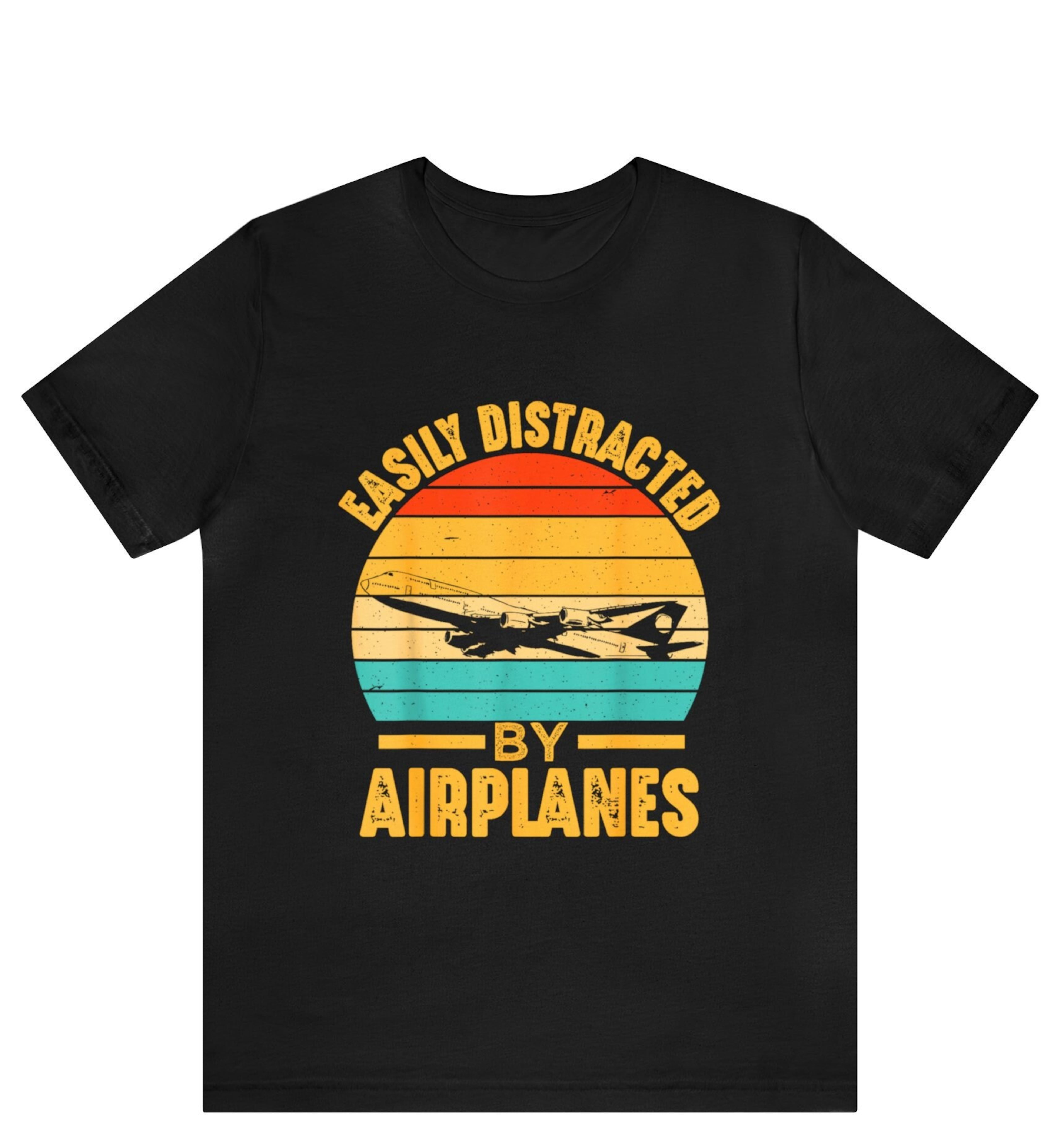 Easily Distracted by Airplanes, Gift for Airplane Lover,Aviation Shirt ...
