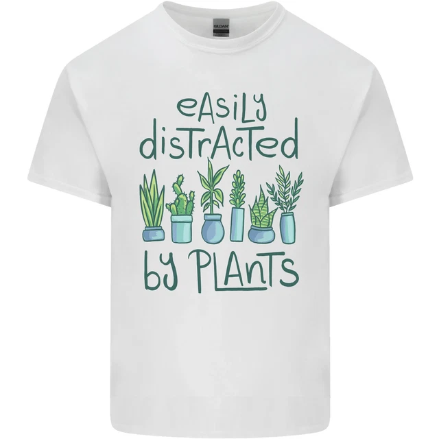 Easily Distracted by Plants Botanist Funny T-Shirt - Walmart.com
